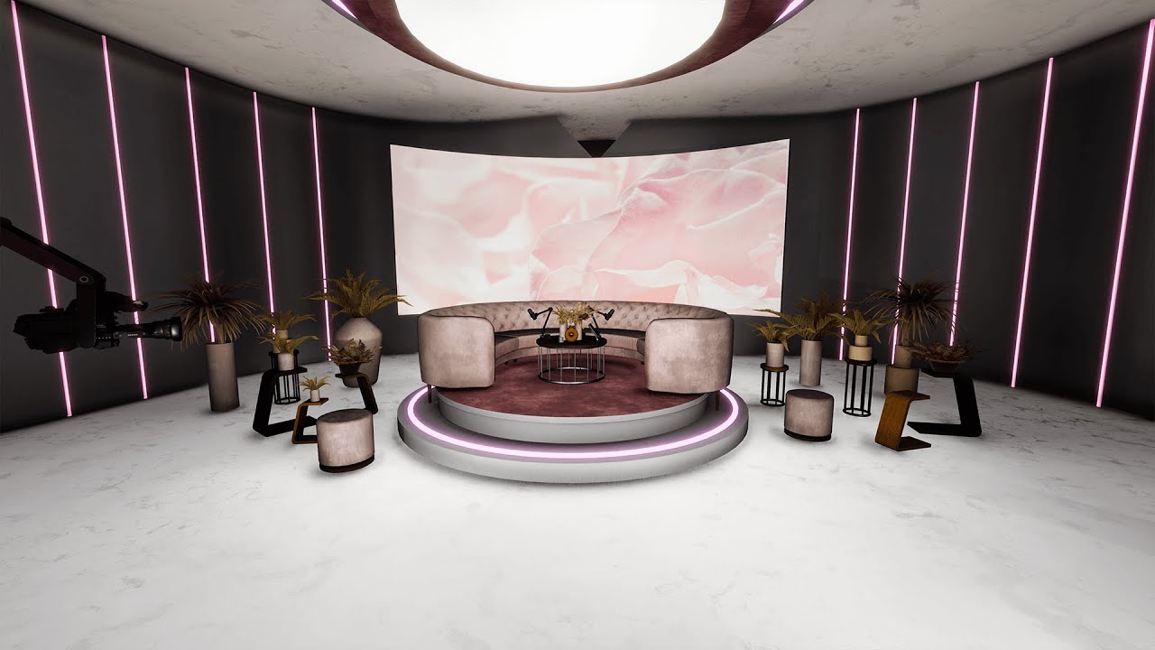 The Violet Room Virtual Tv Studio Unity Engine Youtube