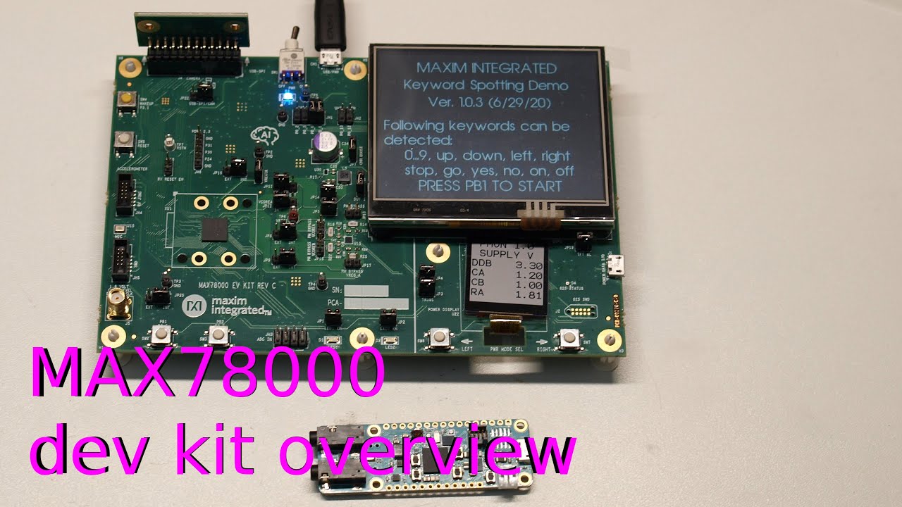 Maxim Max78000 Development Kit Overview Youtube