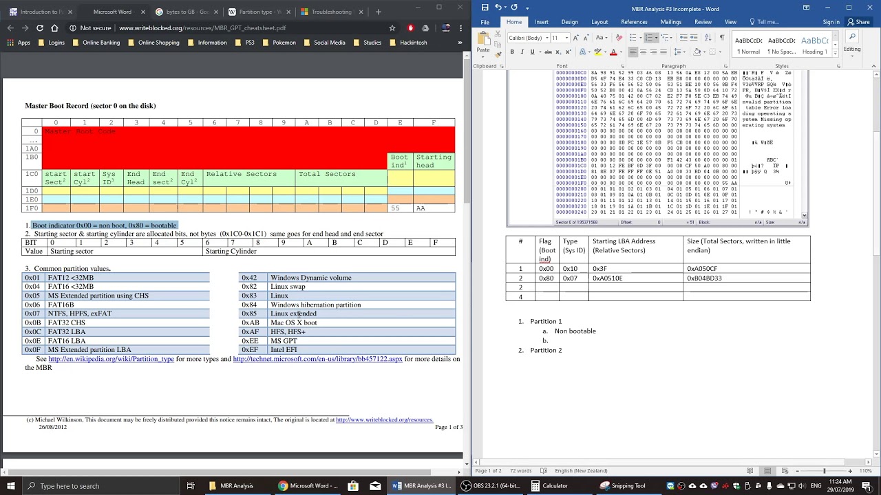 Digital Forensics Master Boot Record Analysis Mbr 3 Youtube