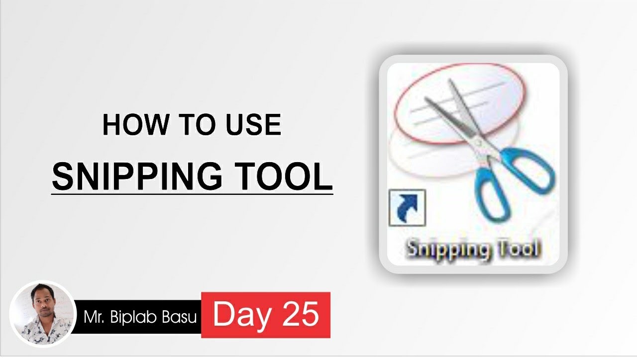 How To Use Snipping Tool Youtube