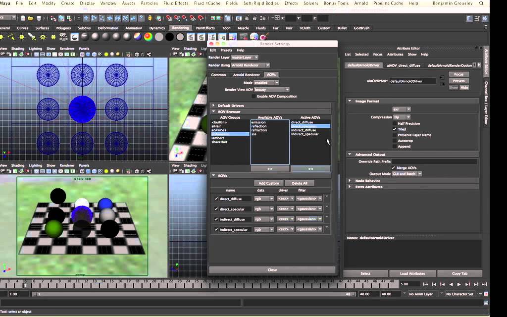 Maya Arnold Plugin Hisdenis