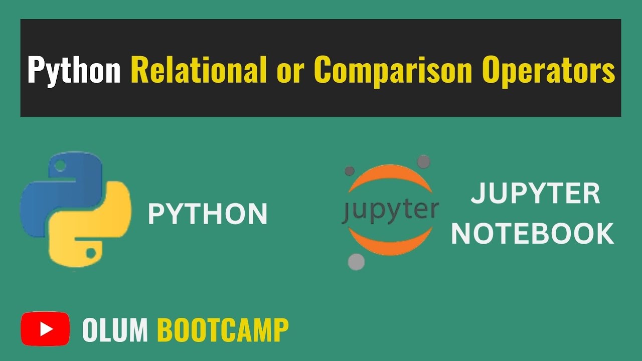 Python Relational Or Comparison Operators Youtube