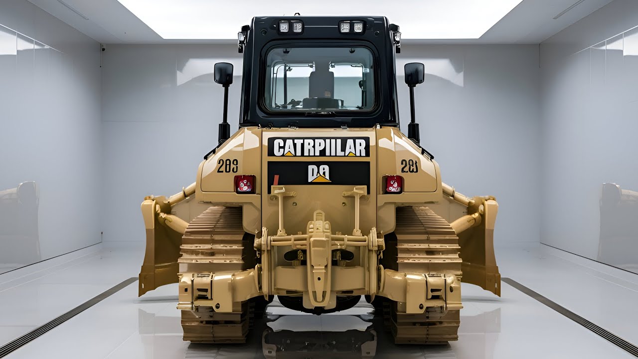 2026 Cat D8 Bulldozer In Glossy Cream Full Hd Walkaround Interior