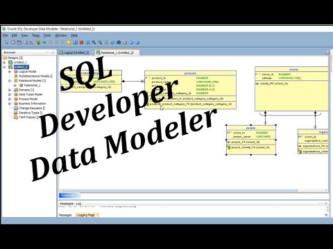 Create Database Design In Oracle Sql Developer Data Modeler Youtube