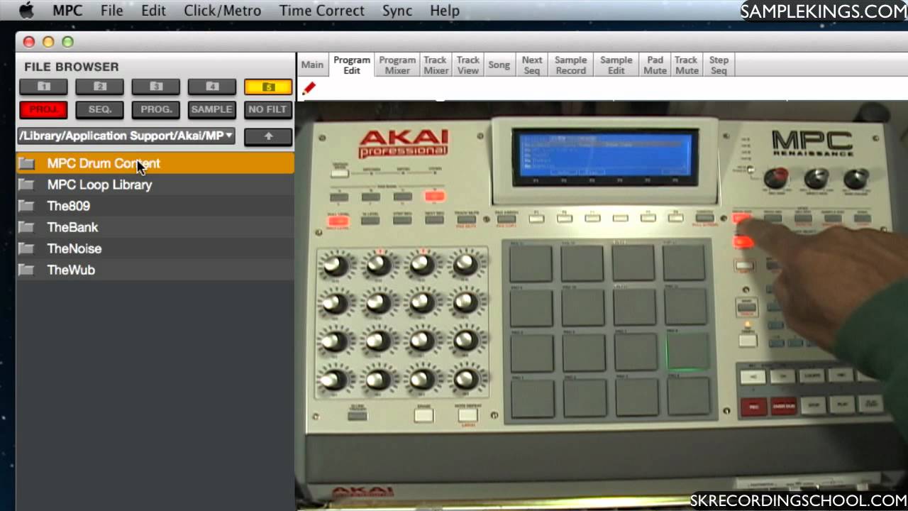 Akai Mpc Renaissance Instructional Dvds 3 Lesson Loading Samples To
