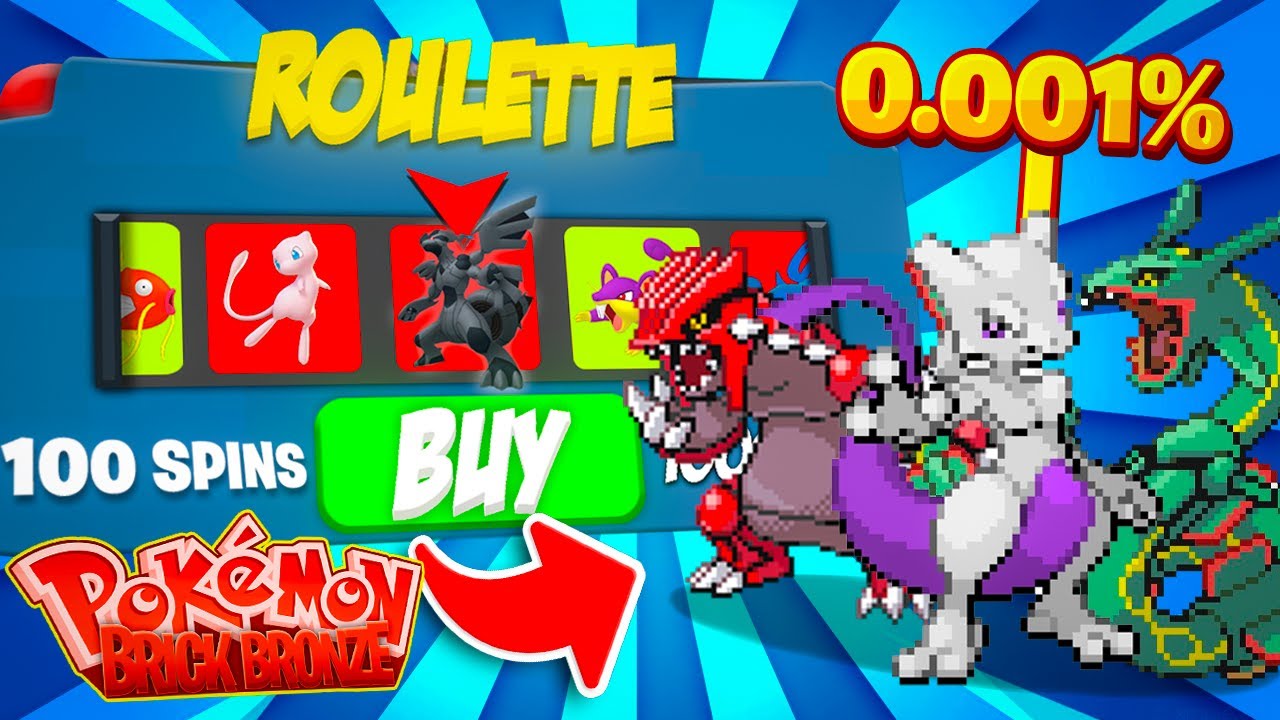 I Bought 100 Silver Roulette Spins In Pokémon Brick Bronze Youtube