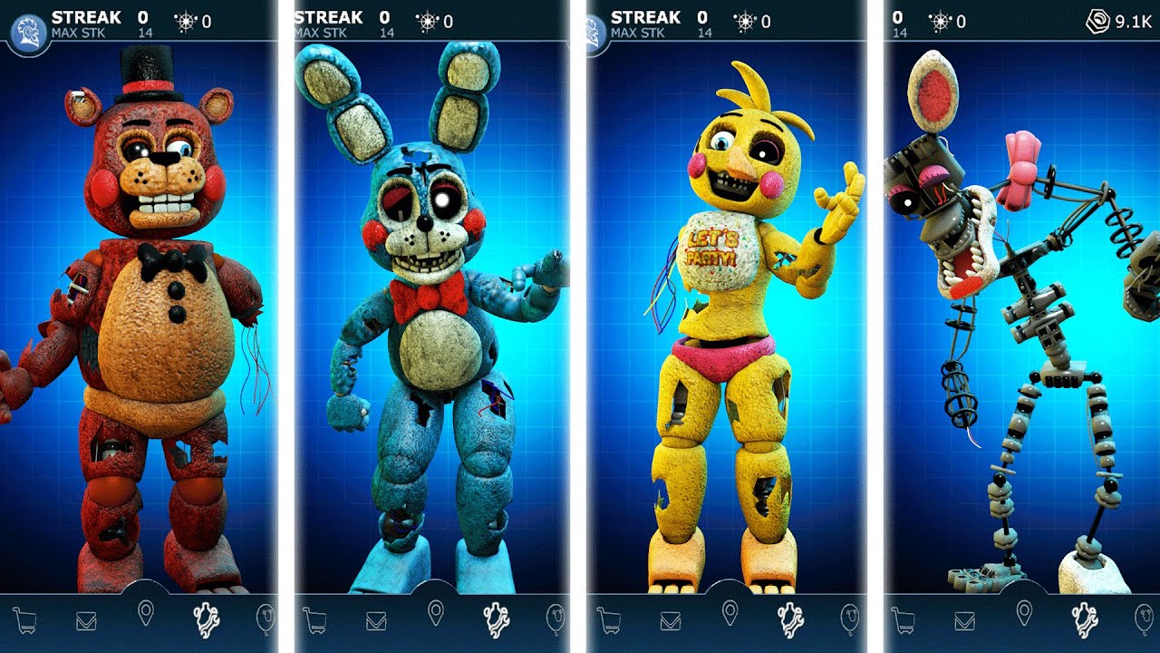 Withered Toys Animatronics Fnaf Ar Workshop Animations Youtube