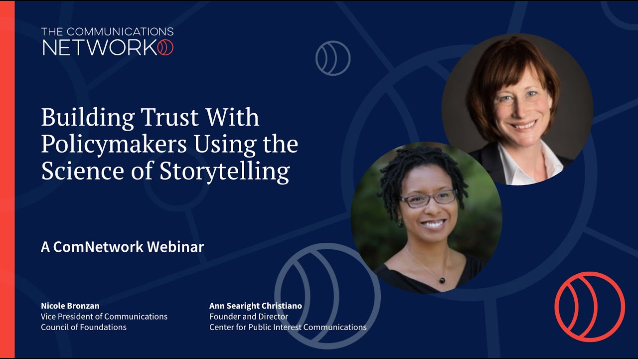 Webinar Building Trust With Policymakers Using The Science Of