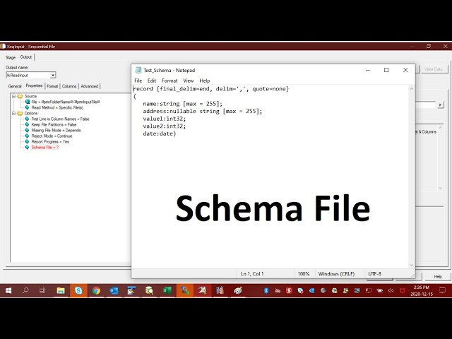 Datastage Schema File Quotes