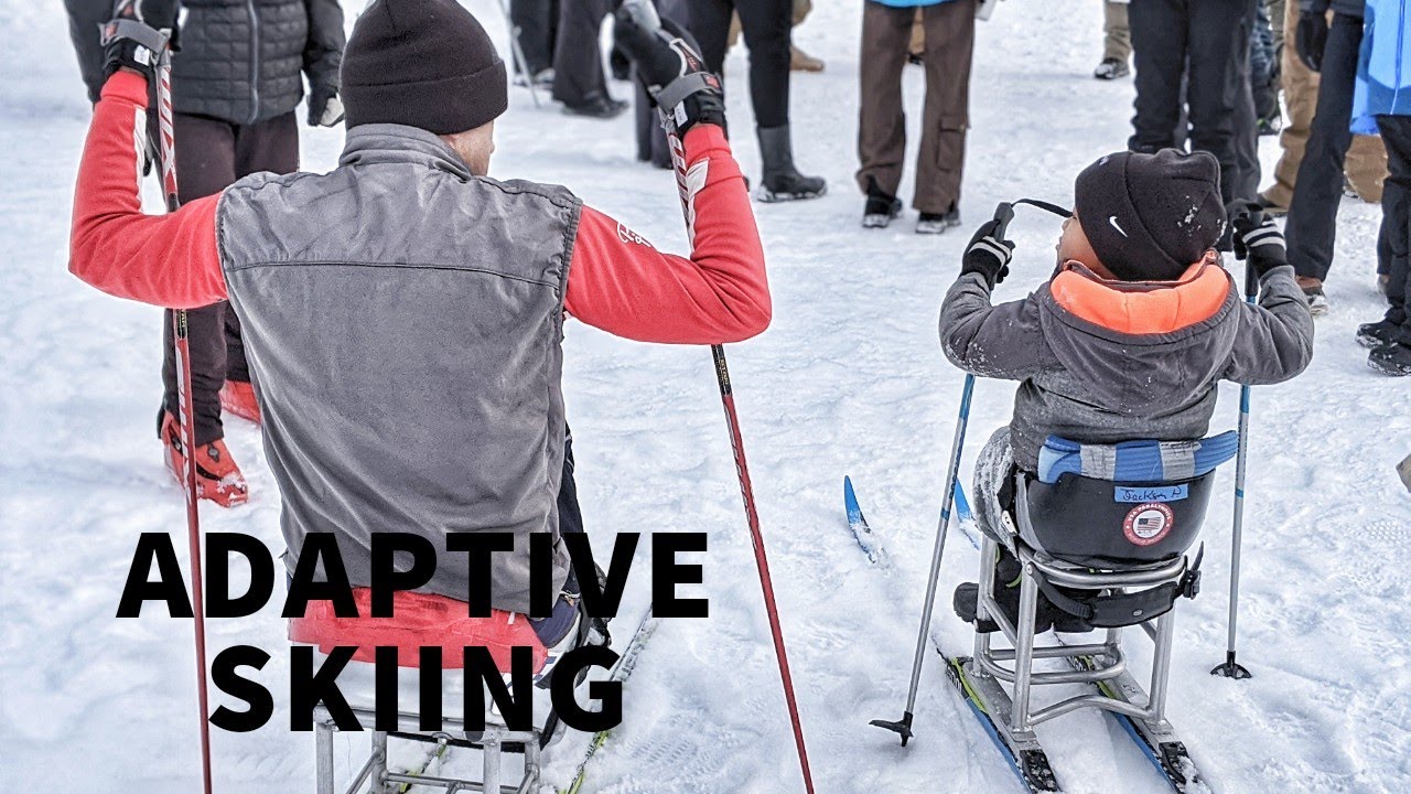 A Day Of Learning Nordic Sit Skiing Youtube