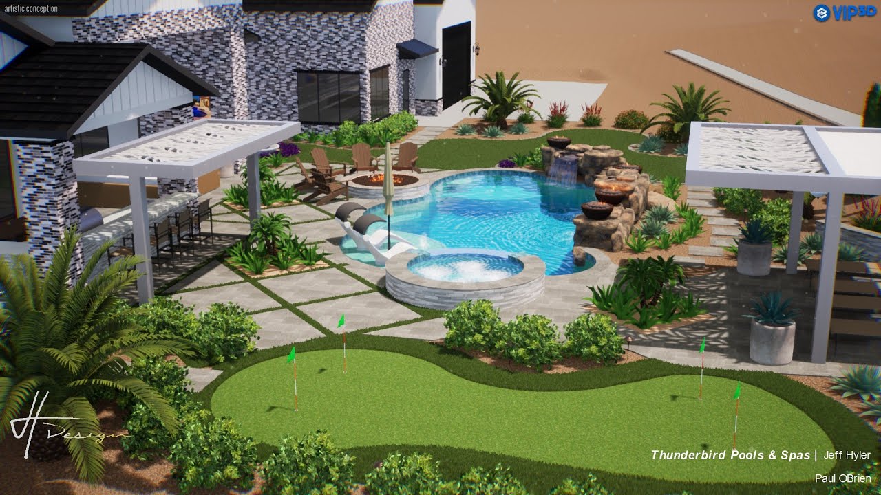 Obrien Design Concept Thunderbird Pools Spas Youtube