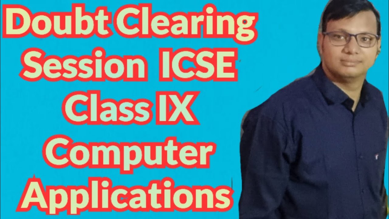 Doubt Clearing Session Icse Class Ix Youtube