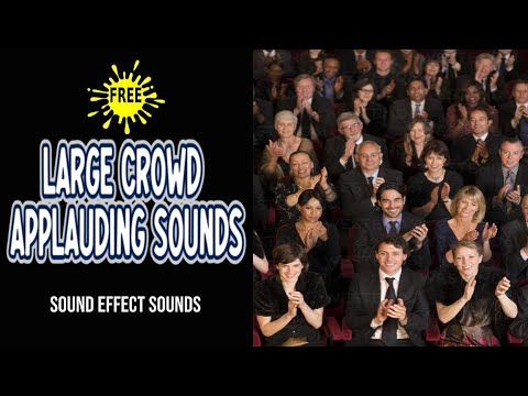 Large Crowd Applause Sound Effect Large Crowd Applauding Sounds Youtube