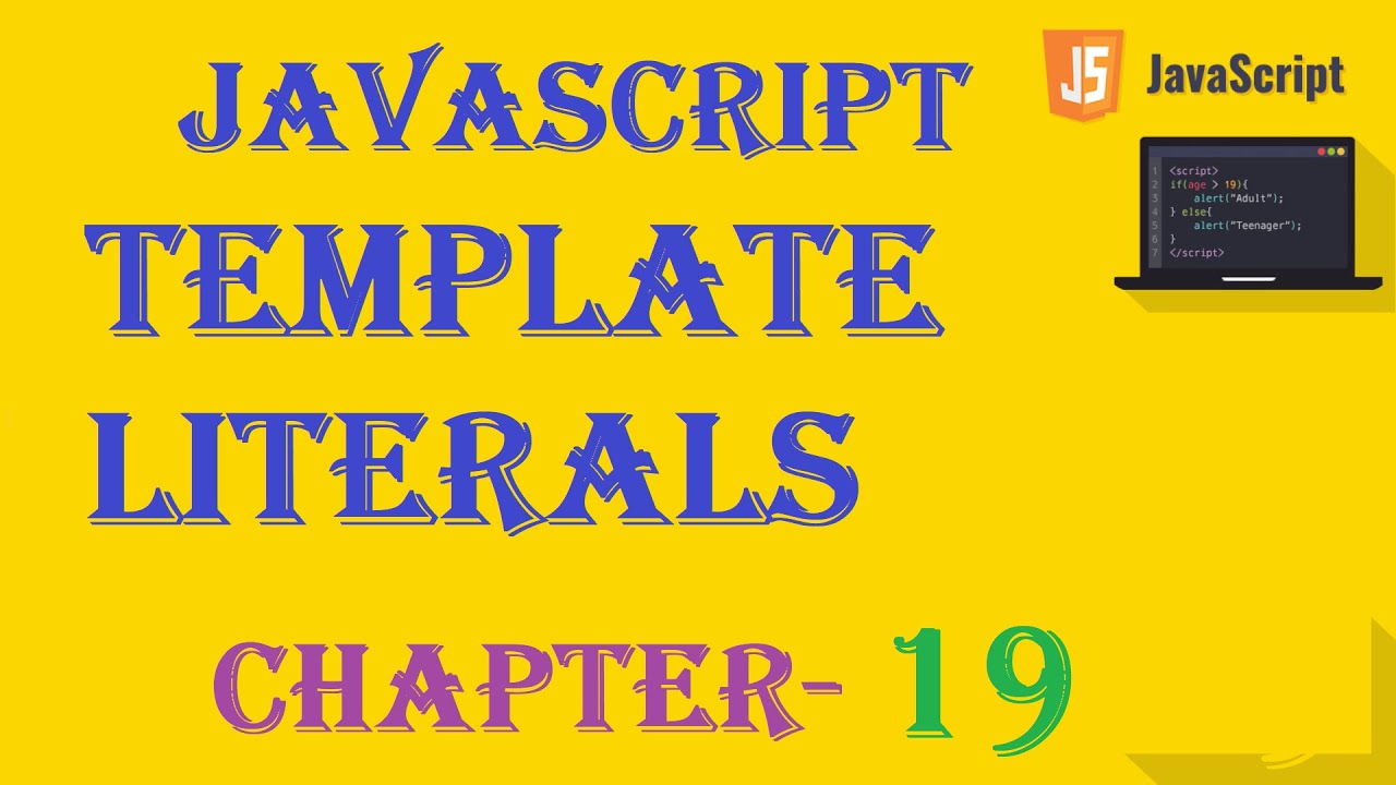 Template Literals Javascript Tutorial W3schools Chapter 19