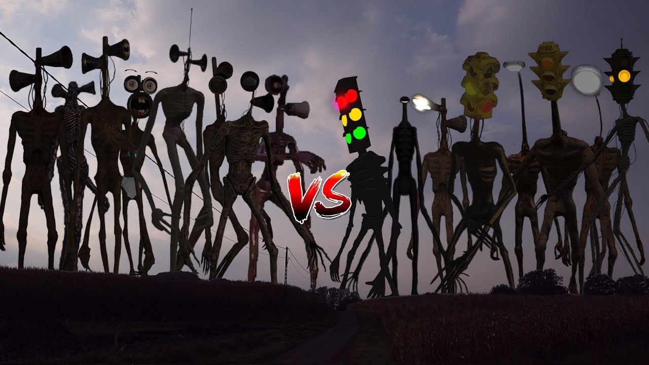 All Siren Head Vs All Traffic Light Head Youtube