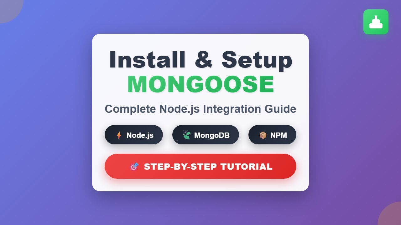 Mongoose Tutorial For Beginners Installation Setup Guide Node Js