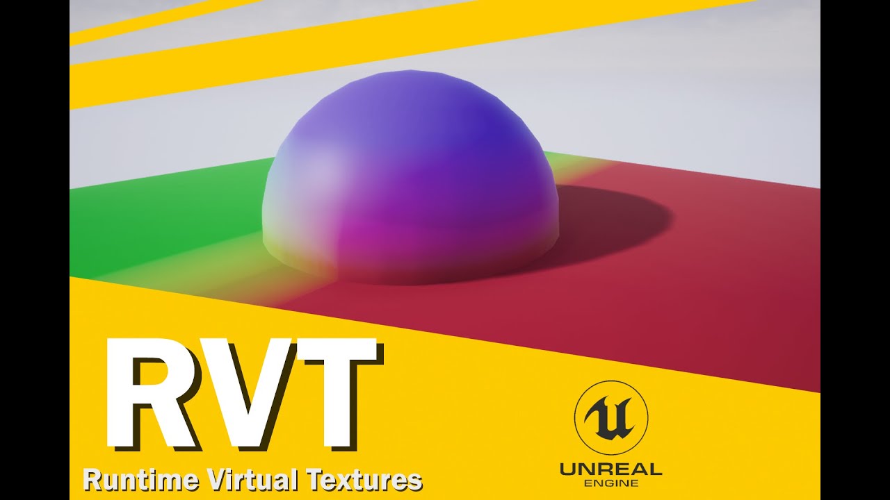 Unreal Runtime Virtual Texture Rvt Blending Youtube