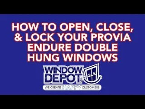 How To Open Close Lock Your Provia Endure Double Hung Windows Youtube