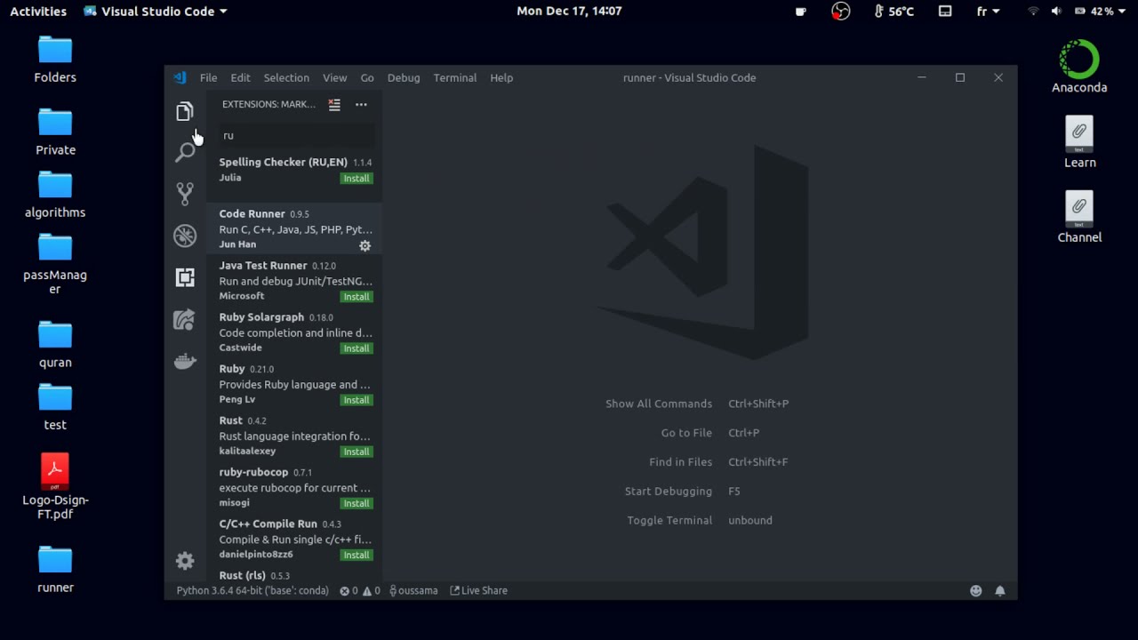 Code Runner Extension Visual Studio Code Youtube