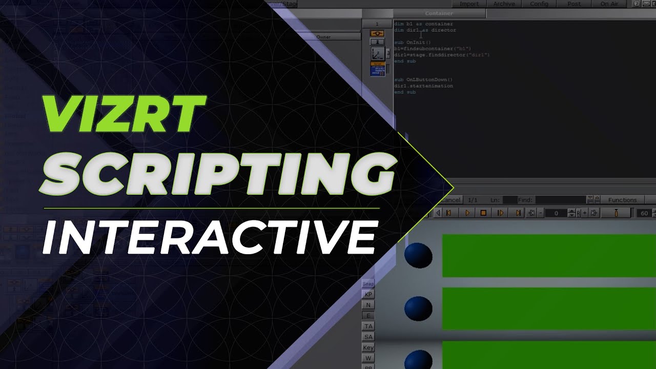 How To Create An Interactive Button In Vizrt Vizrt Scripting Tutorial