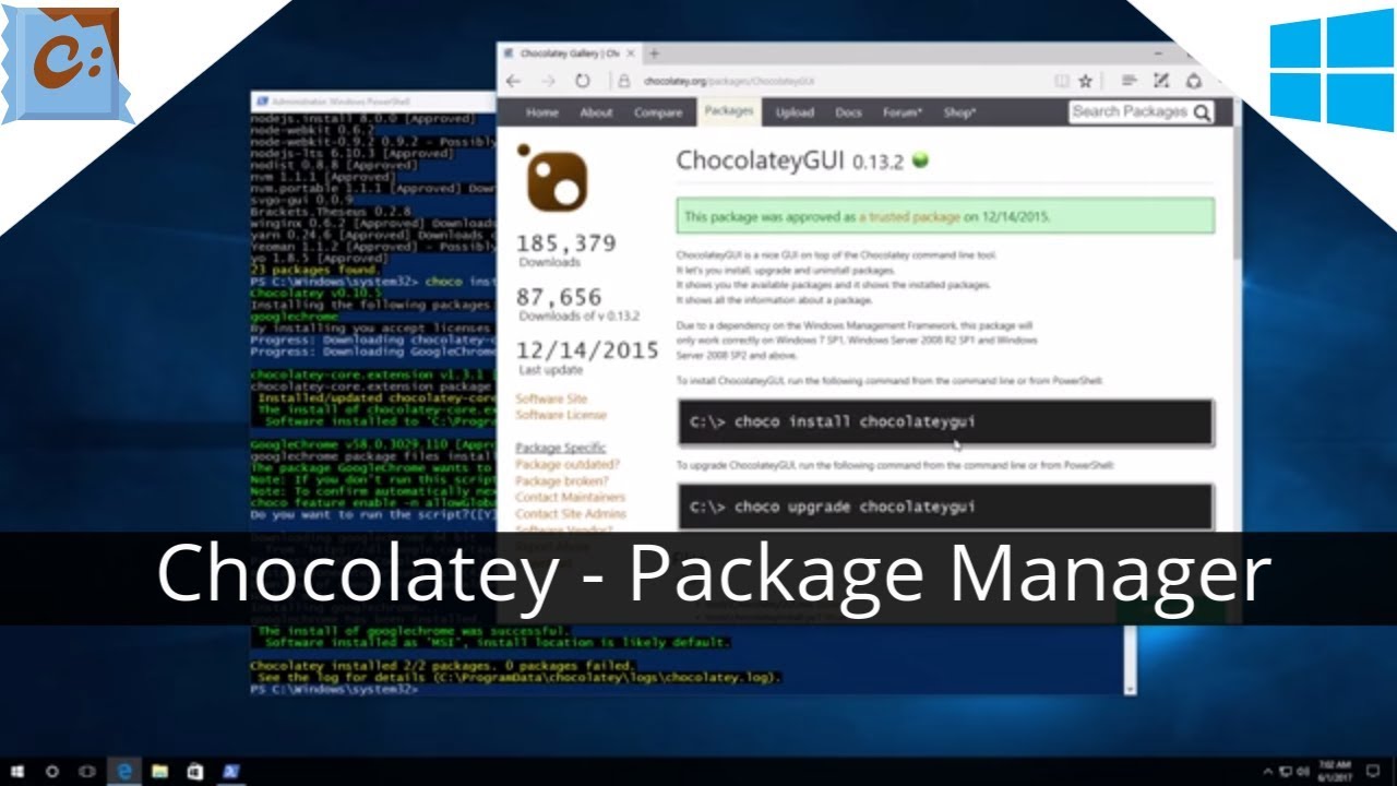 Chocolatey Windows Install Vsevina