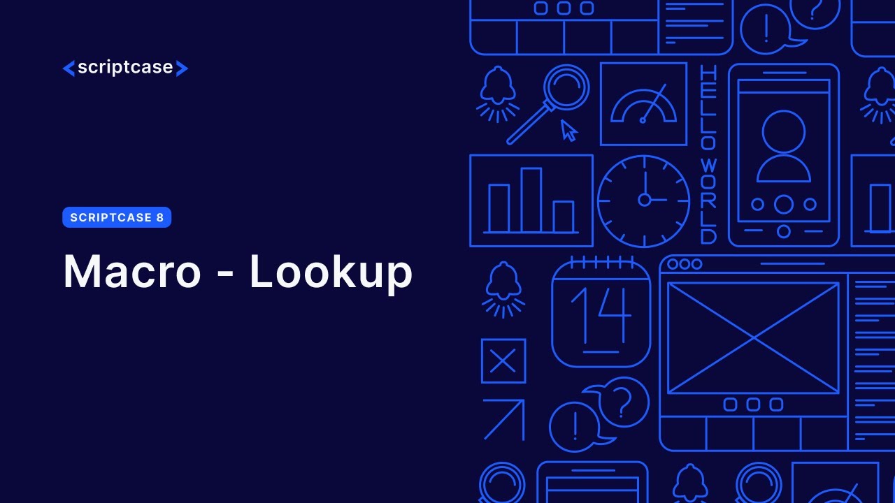 Scriptcase 8 Macro Lookup Youtube