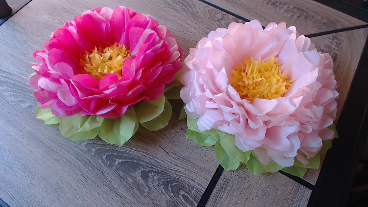 How To Make Tissue Paper Flower Super Easy Method Easy Birthday