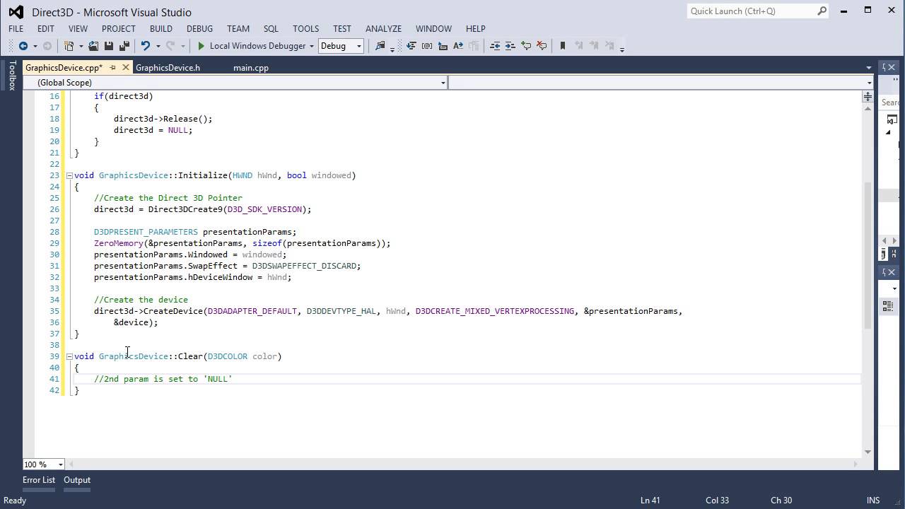 Directx 9 Tutorial 2 Direct3d Youtube