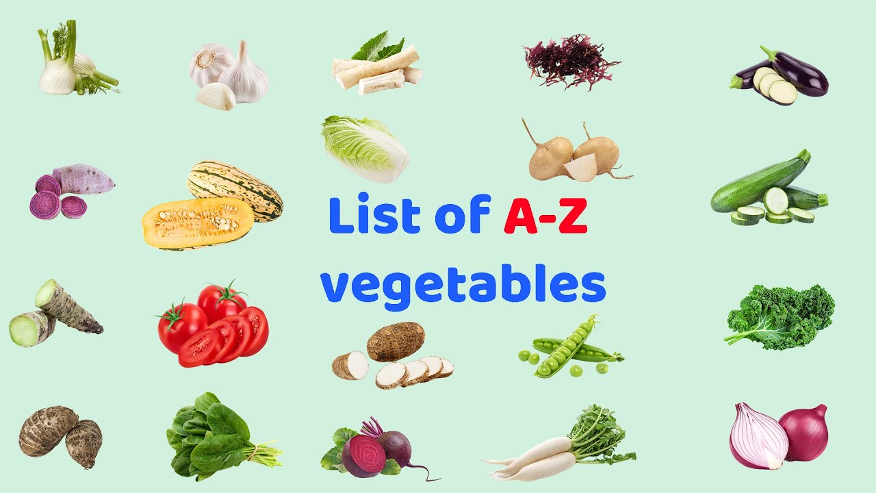 Vegetables Names A Z