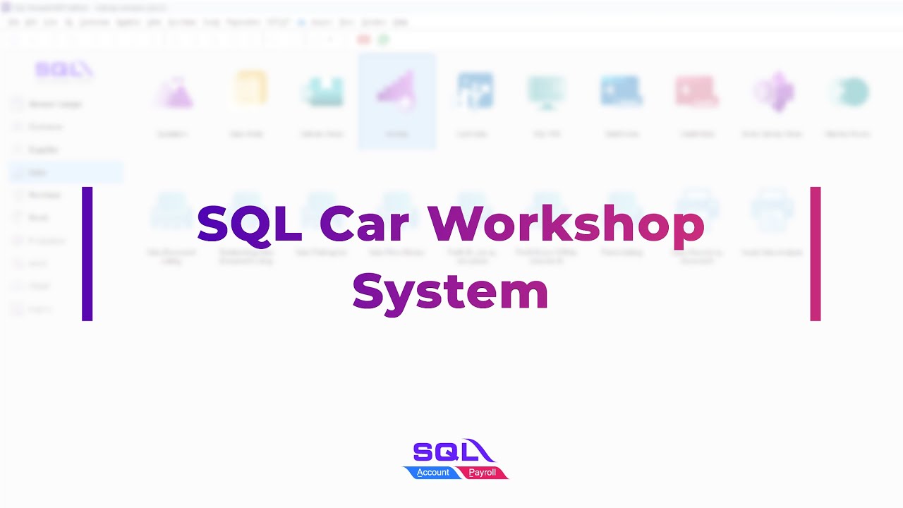 Sql Car Work Shop System Youtube