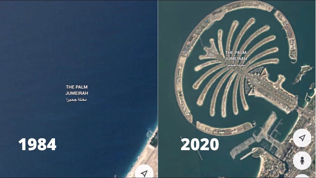 Palm Jumeirah Island Timelapse In Google Earth рџњќ Google Earth