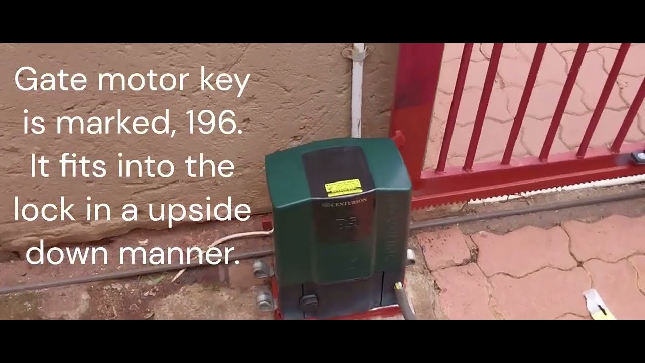 How To Put A Centurion D3 D5 D5 Evo Sliding Gate Motor Onto Manual