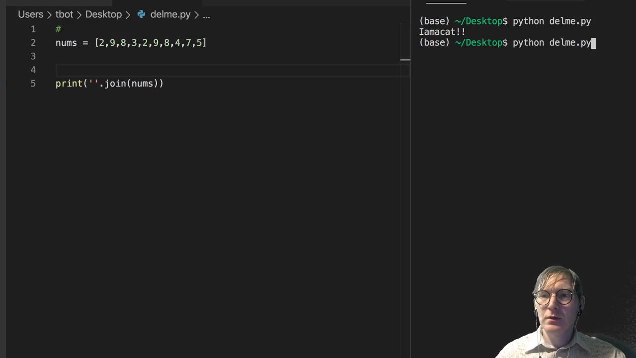 Strings Join A List Using Join Youtube