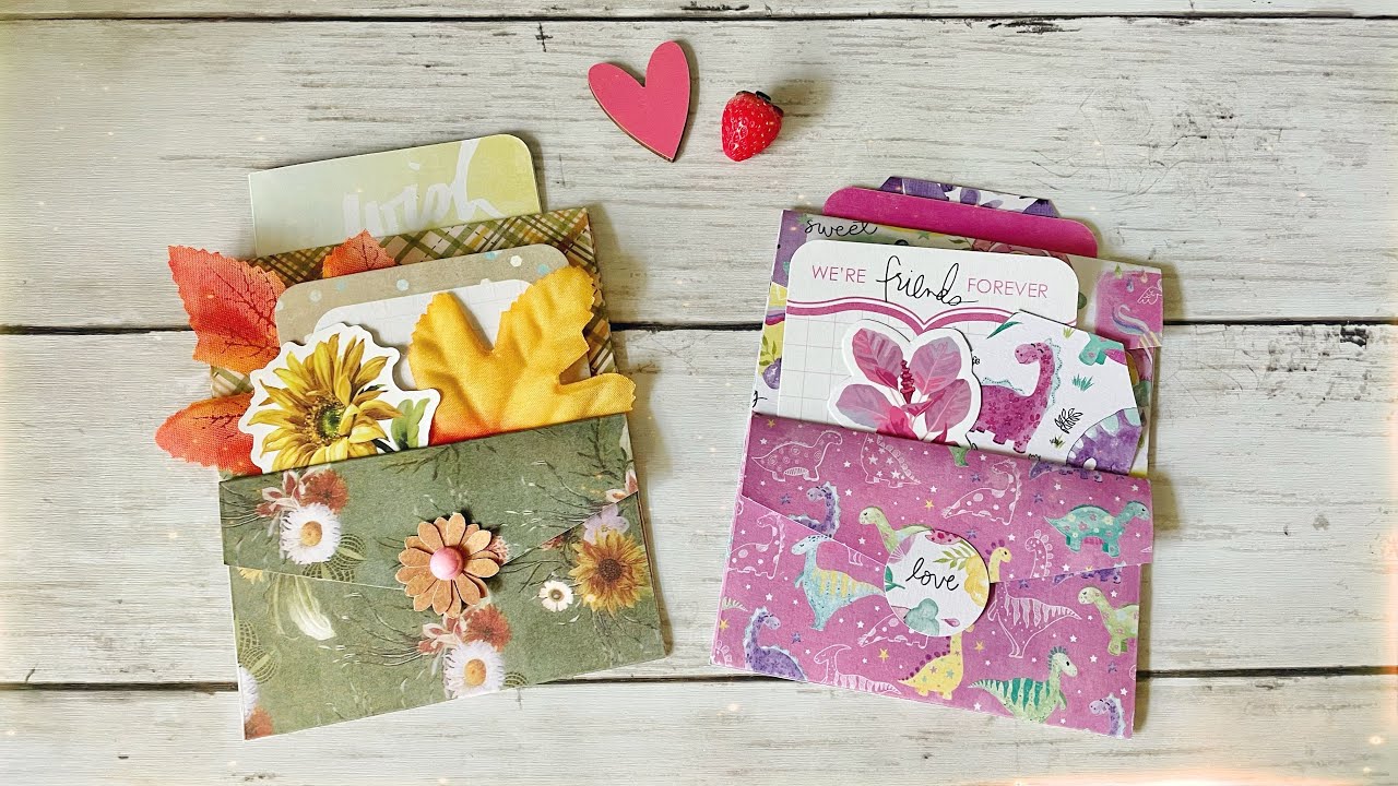 Mini Loaded Envelope Stack Tutorial Using 6x6 Paper Youtube