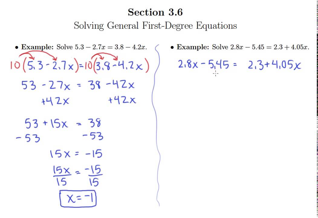 Solving Decimal Equations Tessshebaylo