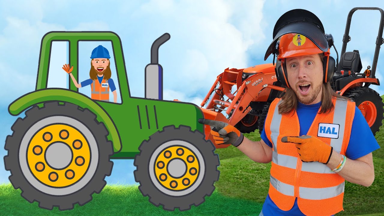 Kids Tractor Song Real Tractors For Kids Learn About Tractors Youtube