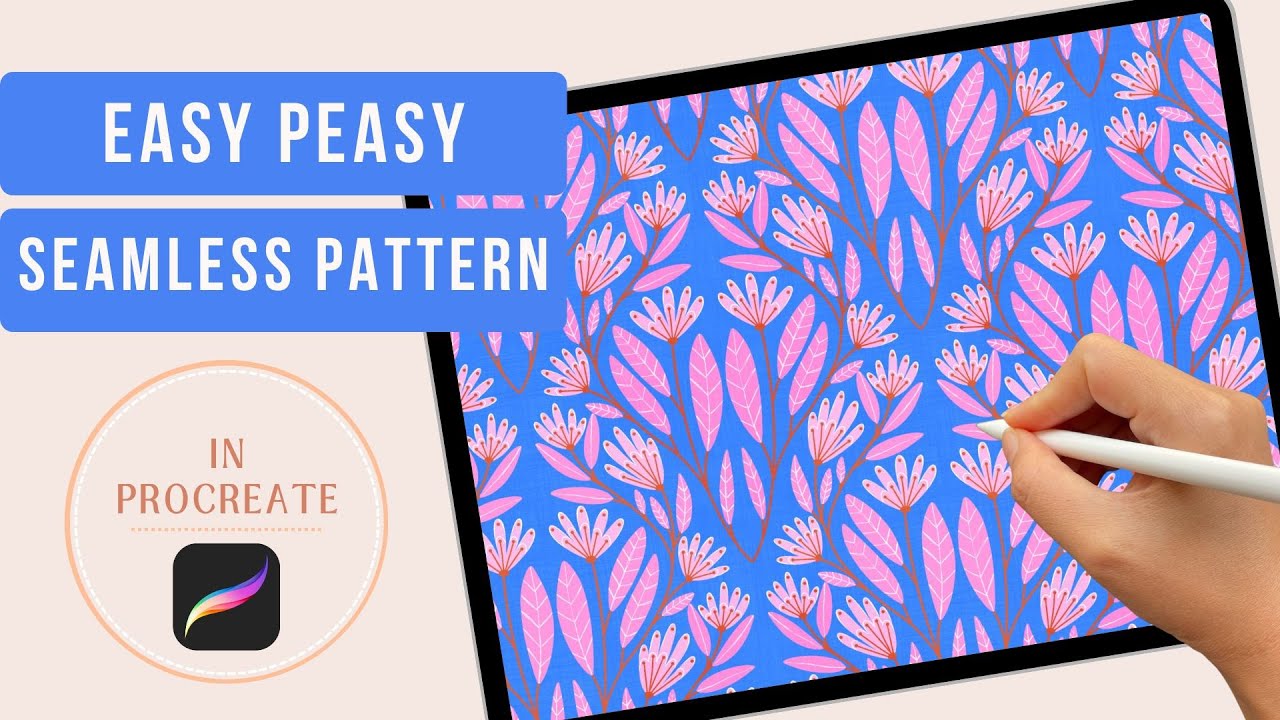 Create Seamless Patterns In Procreate Easy Template Youtube
