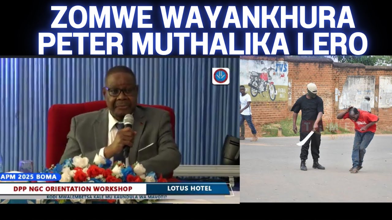 Zomwe Wayankhula Peter Muthalika Lero Pamene Akuchitisa Nsonkhano