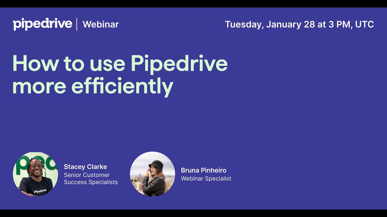 How To Use Pipedrive More Efficiently Youtube