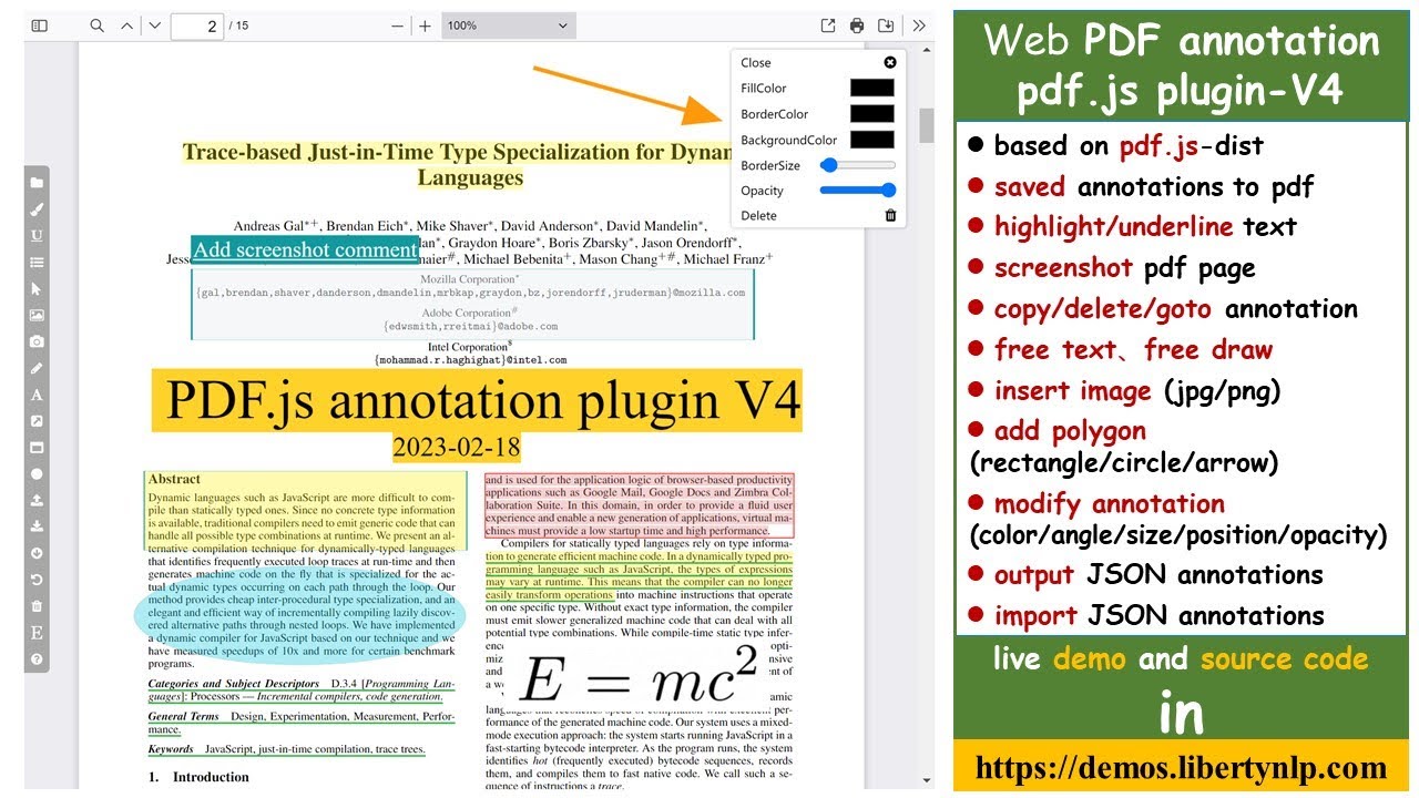 Pdf Js Annotation Library Js Create And Save Pdf Annotation Pdf