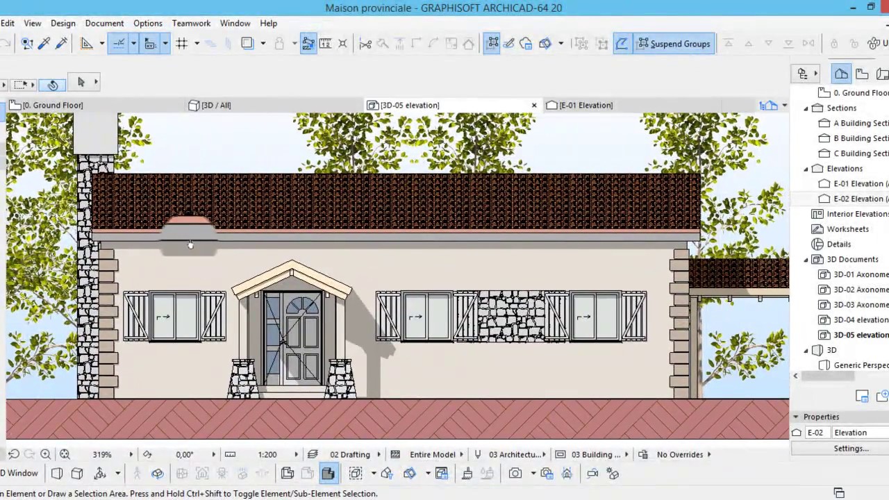 Coloured Elevation In Archicad Youtube