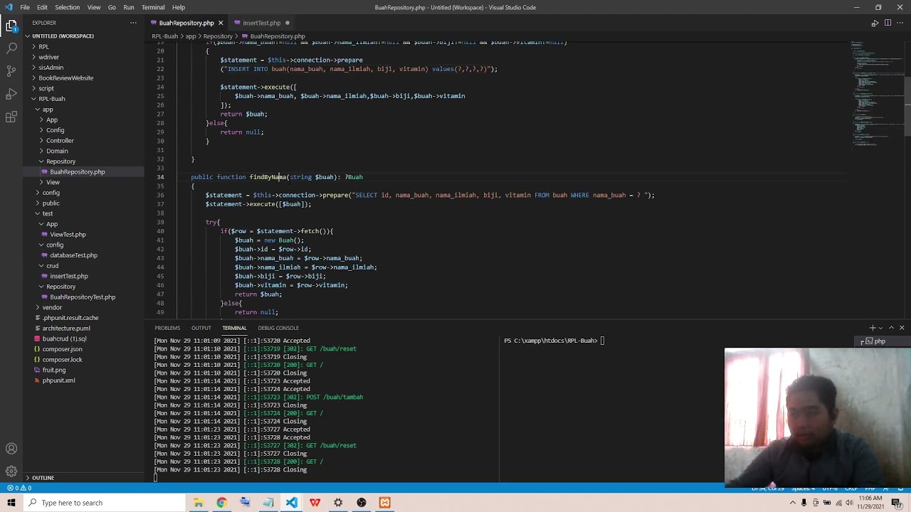 Demo Software Testing Web Crud Menggunakan Phpunit Youtube