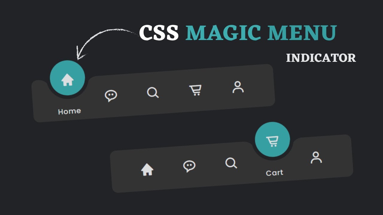 Magic Navigation Menu Indicator Using Html Css Javascript