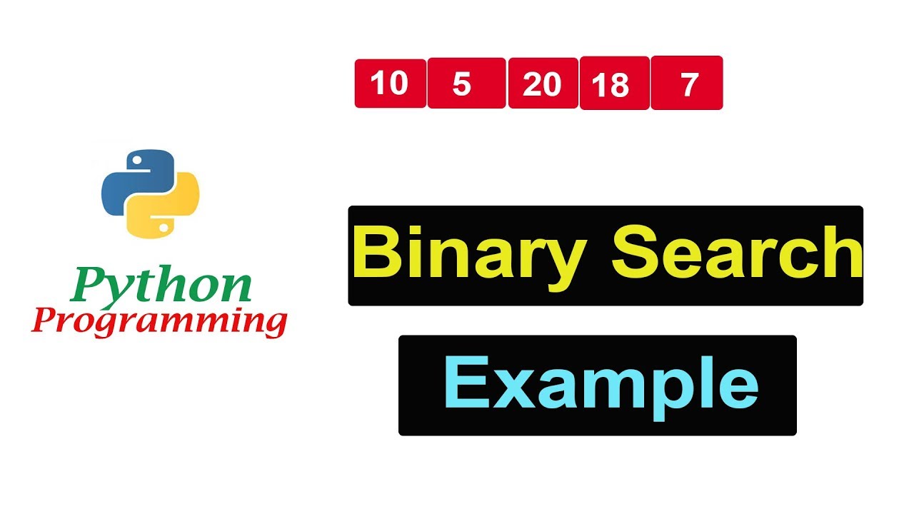Binary Search In Python Programming Example Youtube