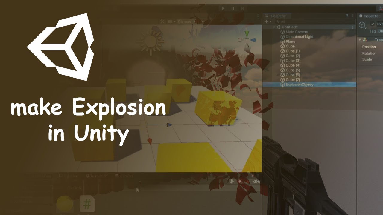Unity Explosion Tutorial Youtube