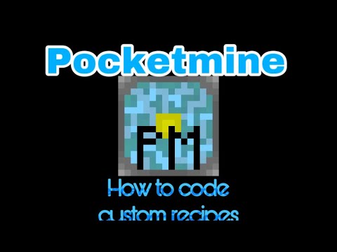 How To Code Custom Recipes Pocketmine Youtube