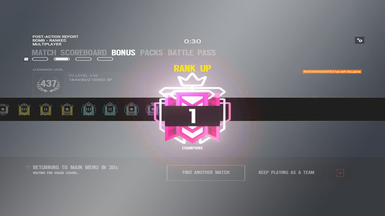 Champion 1 With 9000 Mmr Rainbow Six Siege Youtube