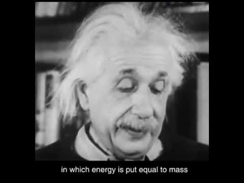 Albert Einstein Explaining E Mc Youtube