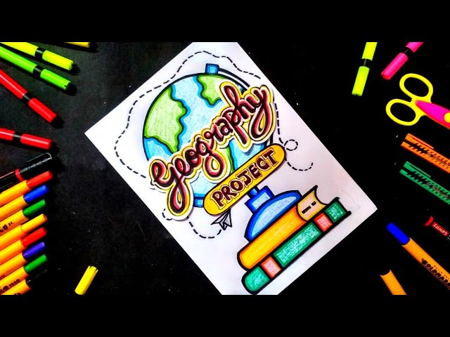Geography Project File Cover Page Design Decorative 53 Off
