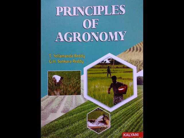 Principles Of Agronomy By Reddy And Reddy Chapter 1 42 Off